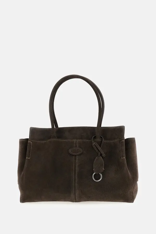 TOD'S Borsa Shopping Media In Pelle Scamosciata