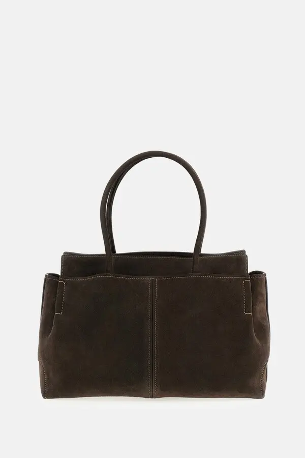 TOD'S Borsa Shopping Media In Pelle Scamosciata