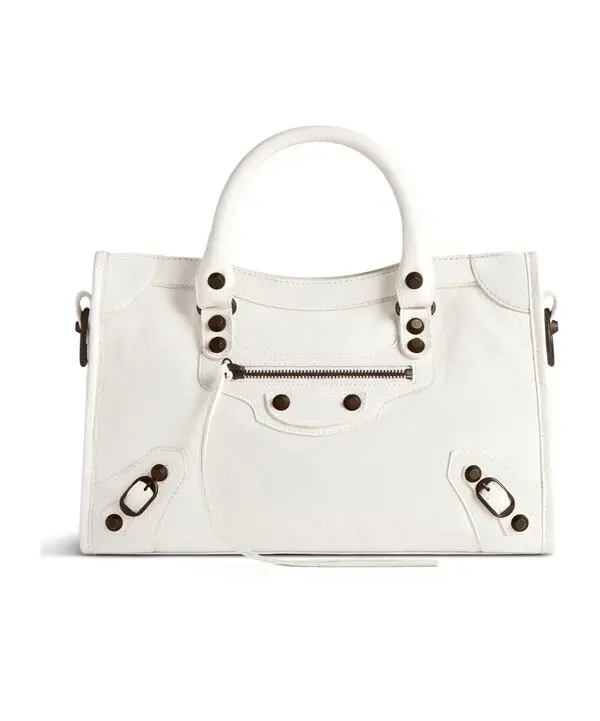 Balenciaga Le City Small Top Handle Bag - White