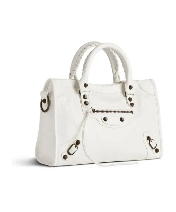 Balenciaga Le City Small Top Handle Bag - White