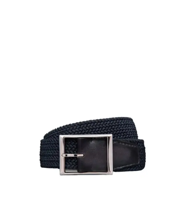 Berluti Classic Tressee Belt - Navy
