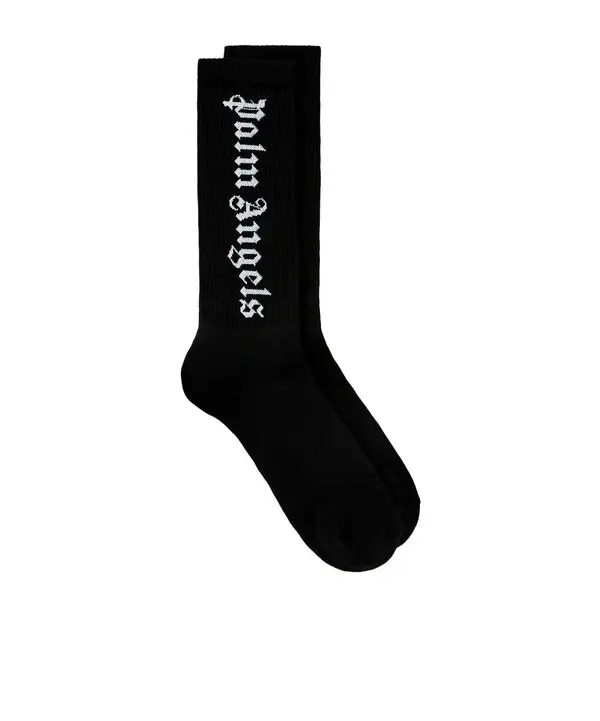 Palm Angels Logo Intarsia Socks