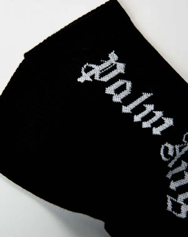 Palm Angels Logo Intarsia Socks