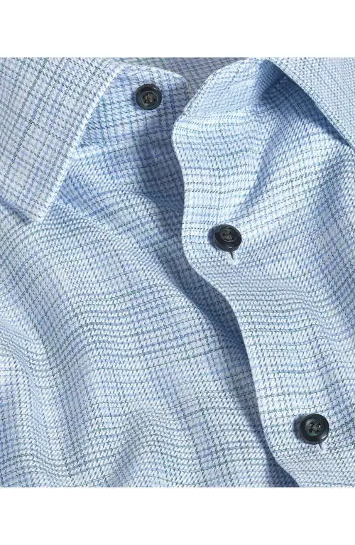 David Donahue Regular Fit Check Dress Shirt