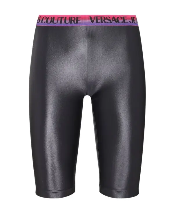 Versace Logo-waist Cycling Shorts - Black