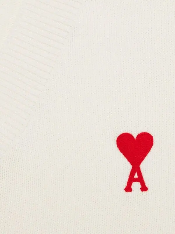 AMI Paris De Coeur V-neck Jumper