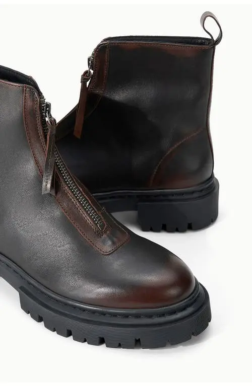 Staud Miles Leather Ankle Boot