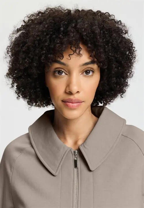 Hanro Natural Living Cotton Blend Zip-up Jacket - Rose Grey