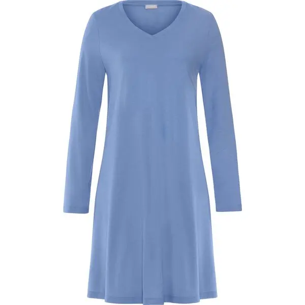 Hanro Sleep And Lounge Tencel And Cotton Nightgown - Bluebird