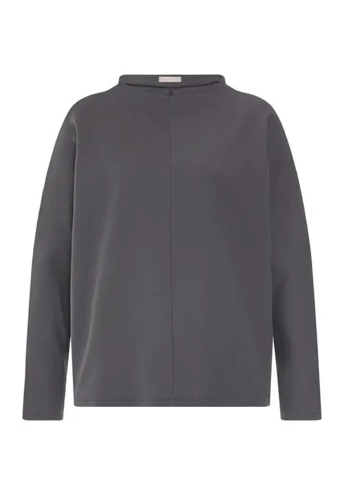 Hanro Easy Wear Cotton Blend Pullover - Dark Sesame