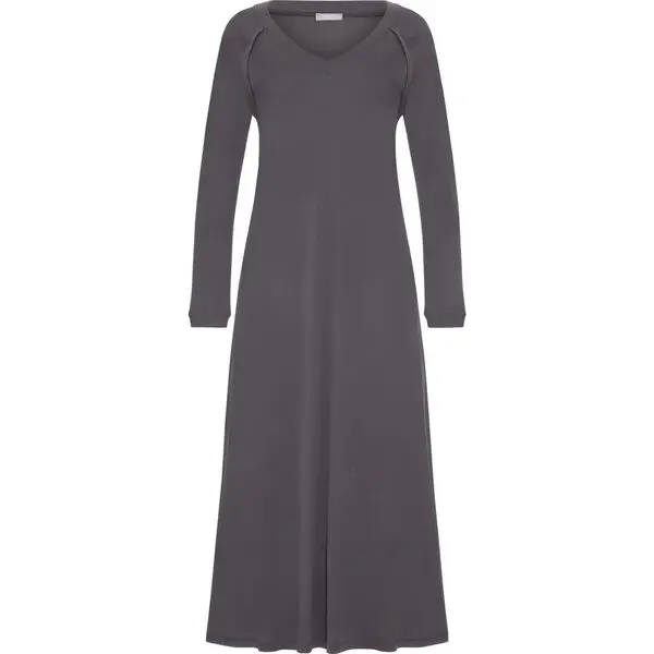 Hanro Pure Essence V-neck Cotton Nightgown