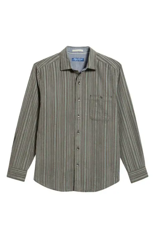 Tommy Bahama Coastline Cord Montecito Stripe Cotton Corduroy Button-up Shirt