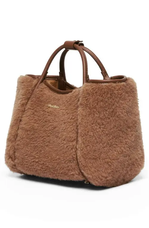 Max Mara Xs Marine Hair & Silk Tote