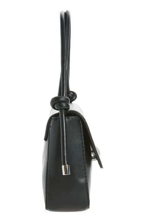 Bp. Faux Leather Foldover Mini Bag - Black