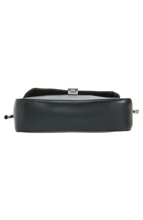 Bp. Faux Leather Foldover Mini Bag - Black