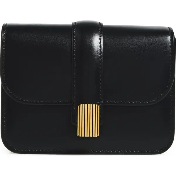 Khaite Blake Nano Leather Shoulder Bag - Black
