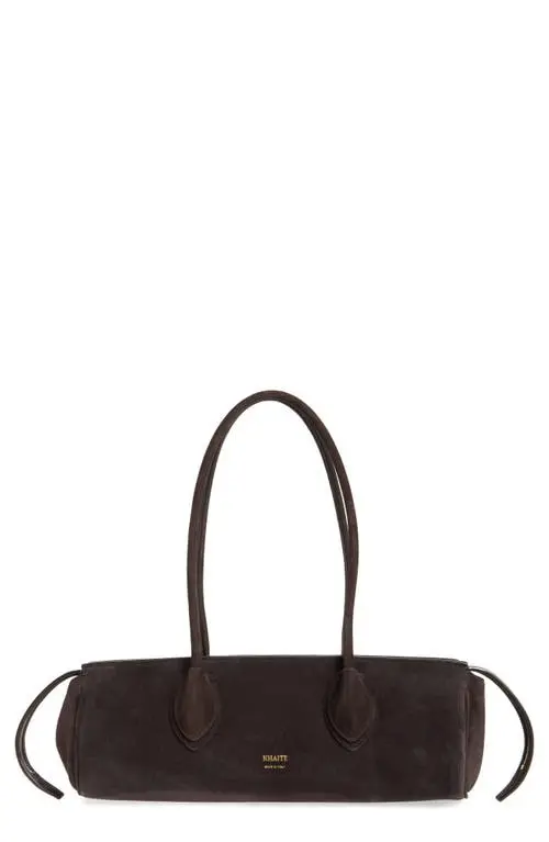 Khaite Donna Soft Leather Shoulder Bag - Ebano