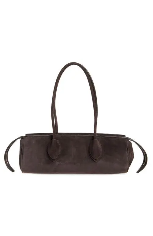 Khaite Donna Soft Leather Shoulder Bag - Ebano