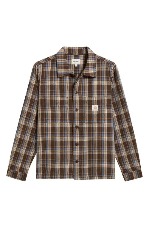 RHYTHM Alex Check Long Sleeve Button Up Shirt