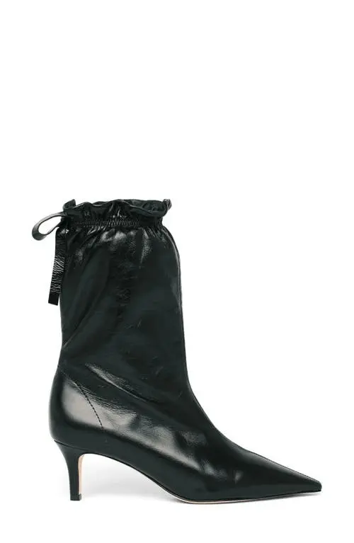 Cinq À Sept Alex Scrunched Leather Bootie