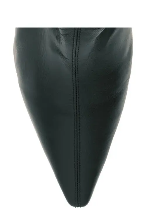 Cinq À Sept Alex Scrunched Leather Bootie