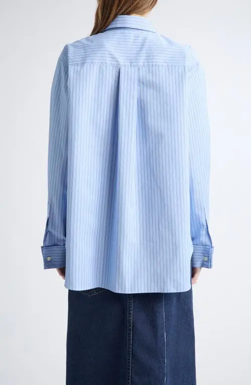 Sacai Stripe Layered Button-up Shirt