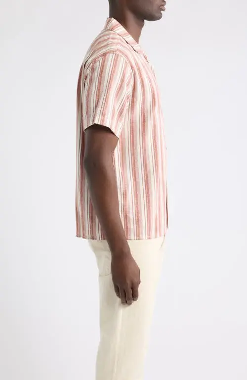 RHYTHM Vacation Stripe Cotton Camp Shirt