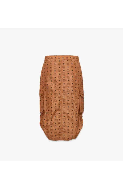 Mcm Monogram Print Skirt In Econyl