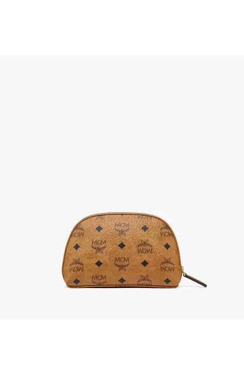 Mcm Aren Cosmetic Pouch In Visetos