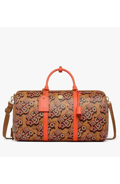 Mcm Ottomar Weekender Bag In Disco Visetos