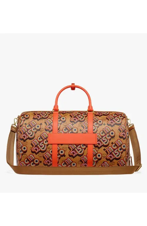 Mcm Ottomar Weekender Bag In Disco Visetos