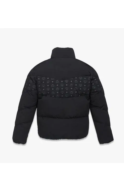 Mcm Monogram Print Puffer Jacket In Econyl