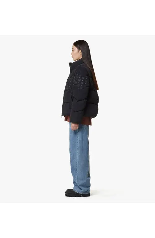 Mcm Monogram Print Puffer Jacket In Econyl