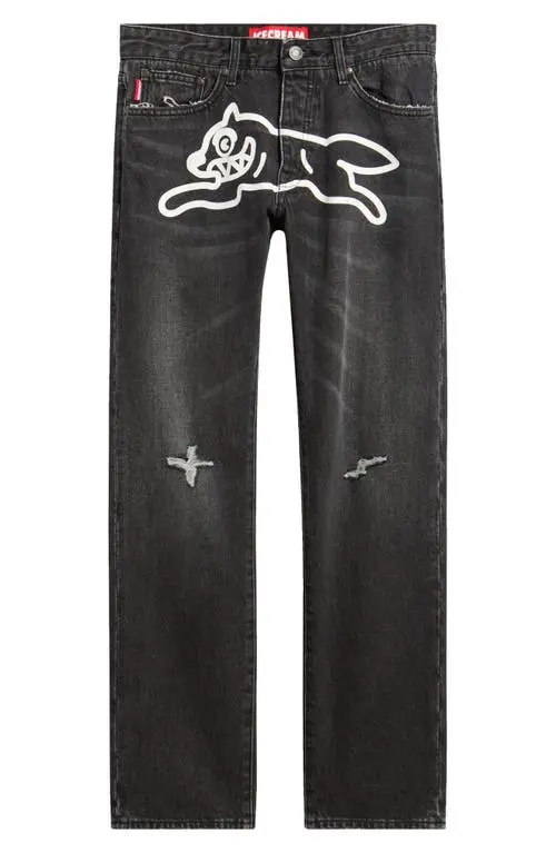 ICECREAM Lavender Cotton Distressed Jeans