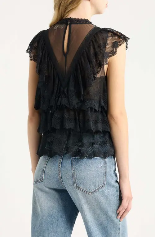 Love The Label Eden Ruffle Lace Top