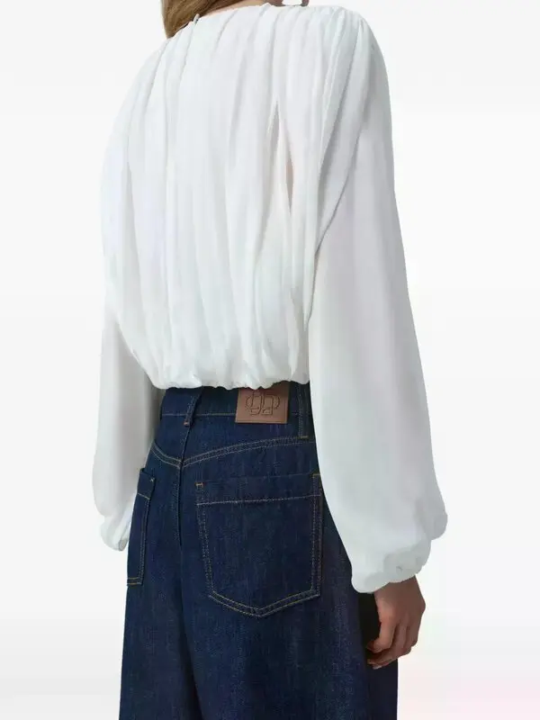 Simkhai Frida Silk Georgette Blouse