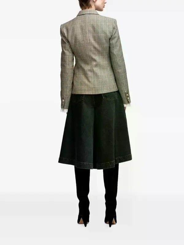 Essentiel Antwerp Karina1 Checked Double-breasted Blazer