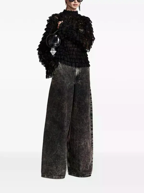 Essentiel Antwerp Acid-wash Wide-leg Jeans