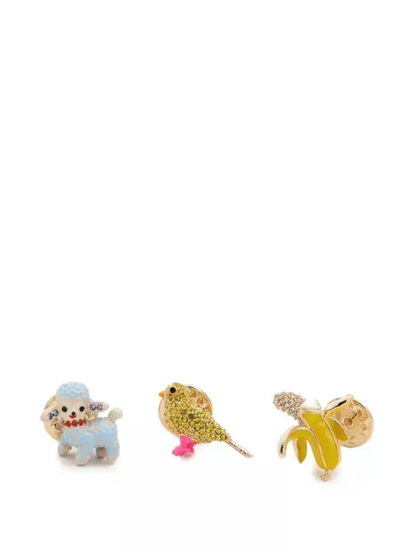 Essentiel Antwerp Crystal-embellished Brooches
