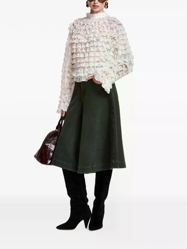 Essentiel Antwerp Kashvi Ruffled Lace Blouse
