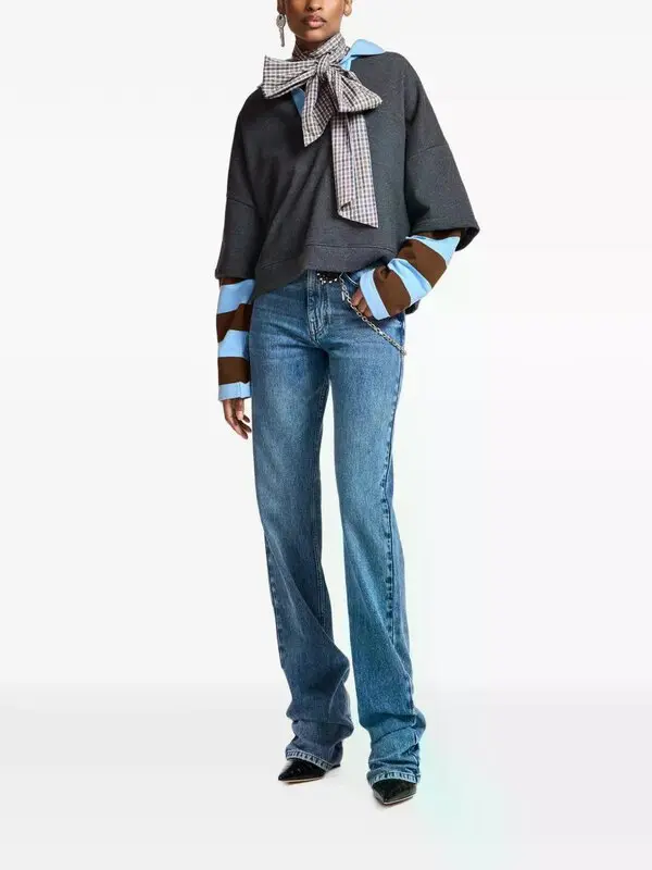 Essentiel Antwerp Karlos Ruched-hem Chain-detail Jeans