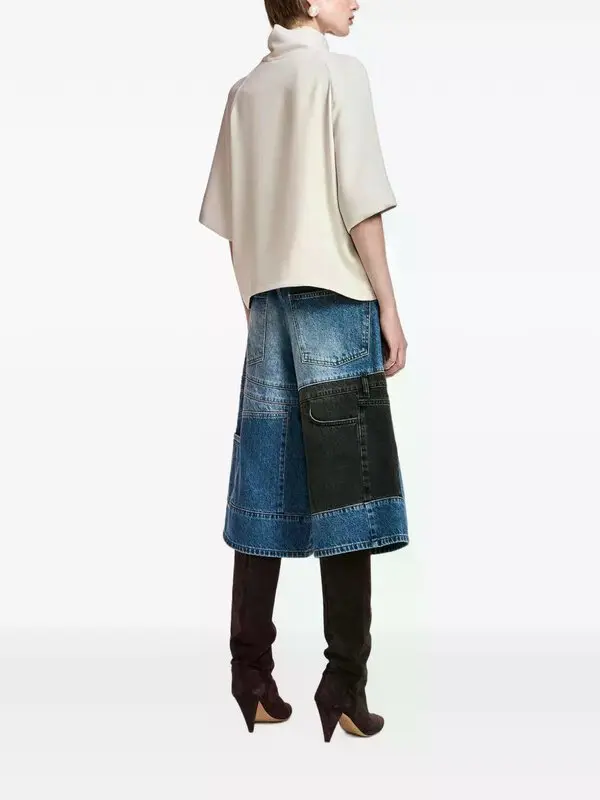 Essentiel Antwerp Tie-neck Raglan-sleeve Blouse