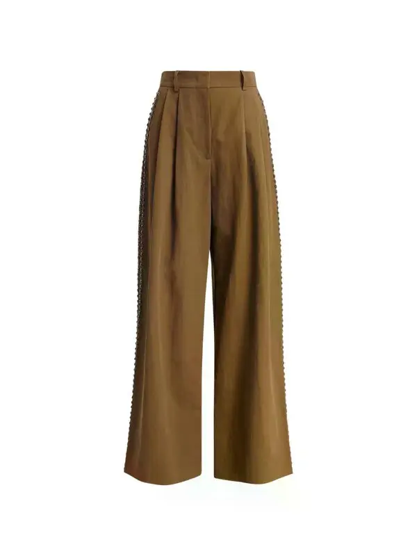 Essentiel Antwerp Stud-embellished Pleated Palazzo Pants