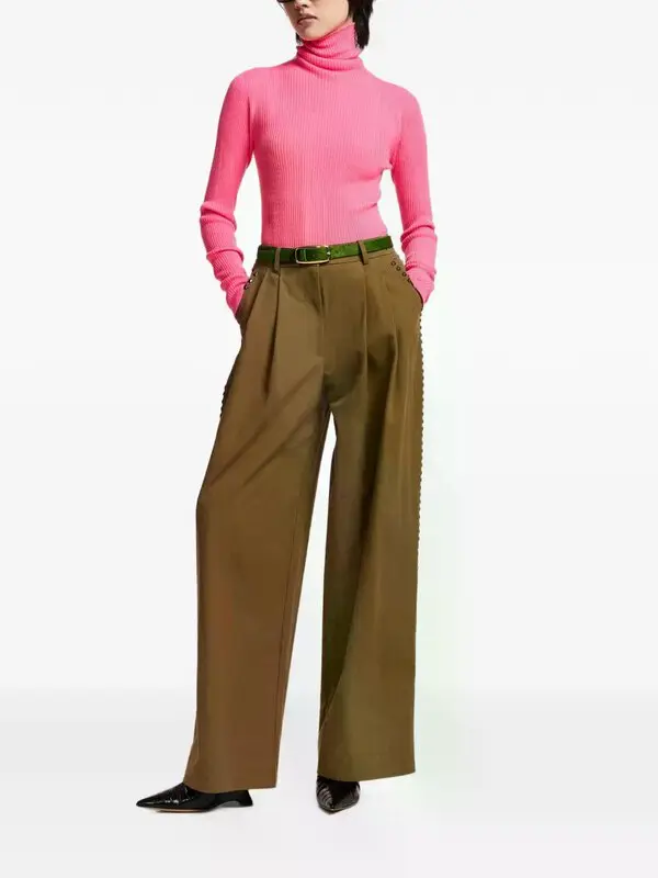 Essentiel Antwerp Stud-embellished Pleated Palazzo Pants