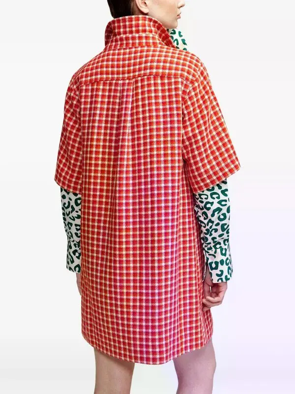 Essentiel Antwerp Kooky Checked A-line Mini Dress