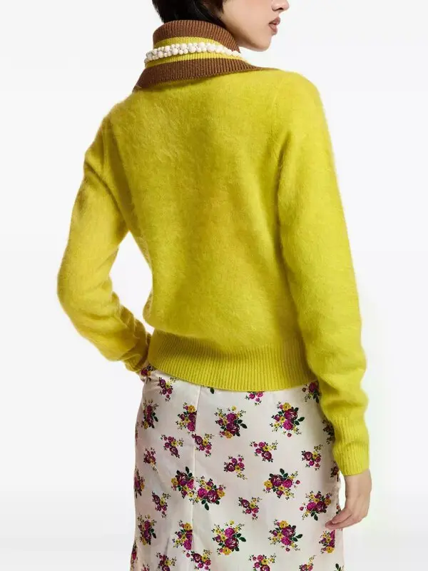 Essentiel Antwerp Karacas Ribbed-trim Sweater