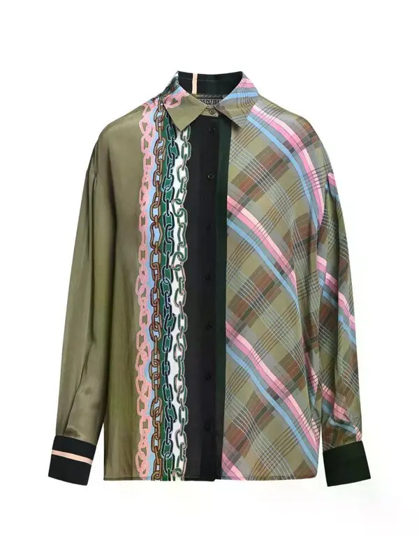 Essentiel Antwerp King Patchwork-print Oversized Shirt