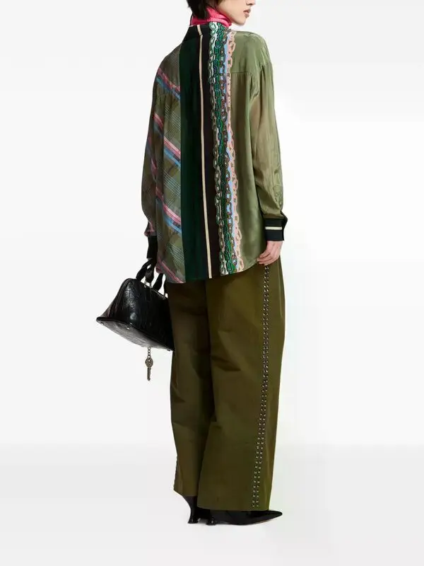 Essentiel Antwerp King Patchwork-print Oversized Shirt