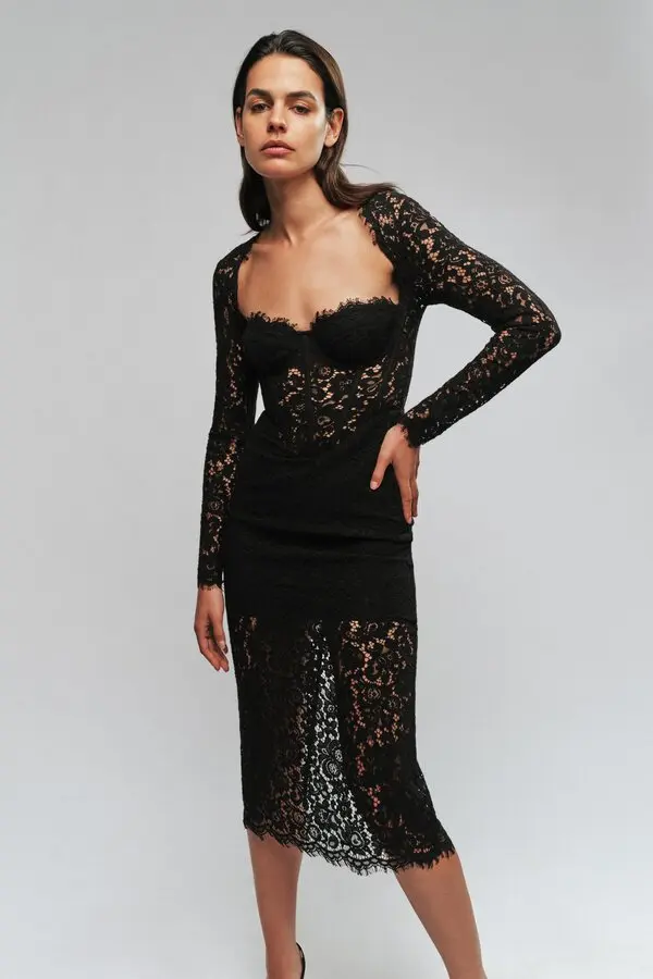 Bardot Clarissa Corset Midi Dress