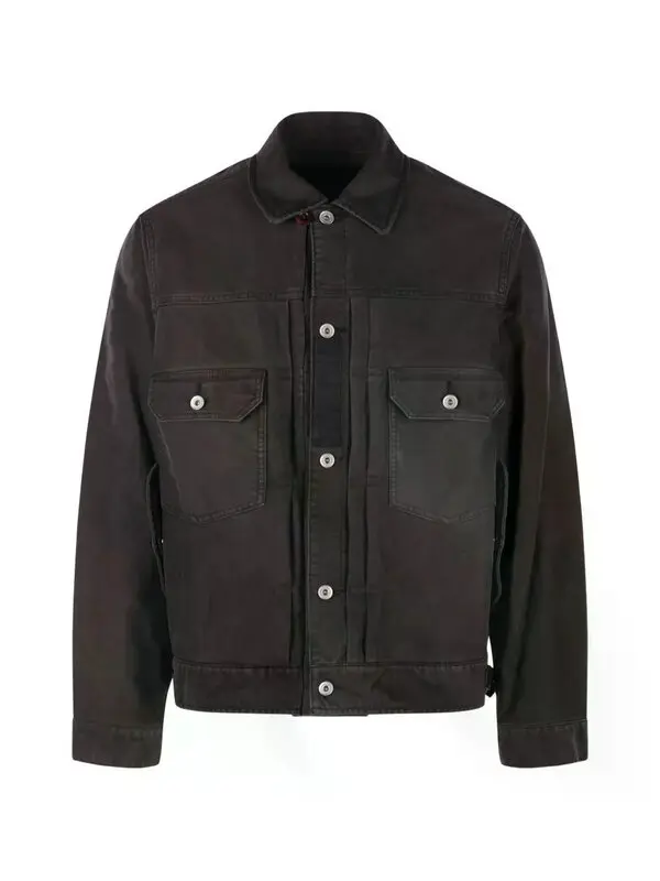 Sacai Button-fastening Denim Jacket